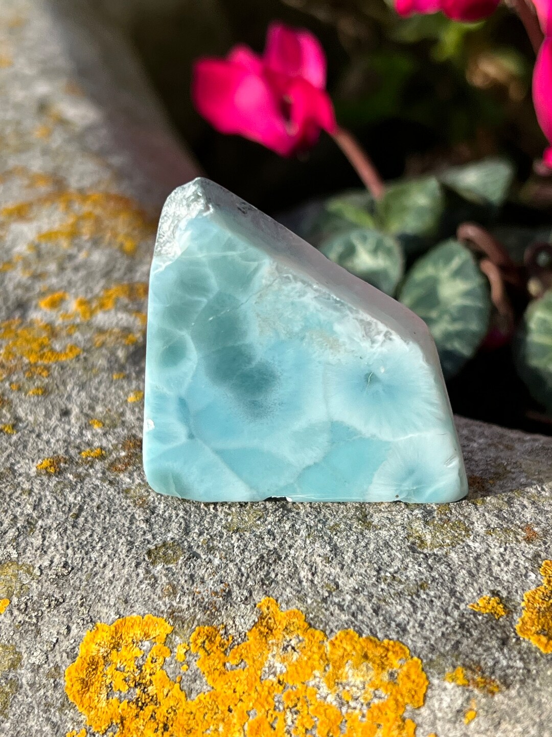 Larimar Slab- Healing Larimar- Chakra Crystal Larimar- Dolphin Stone ...