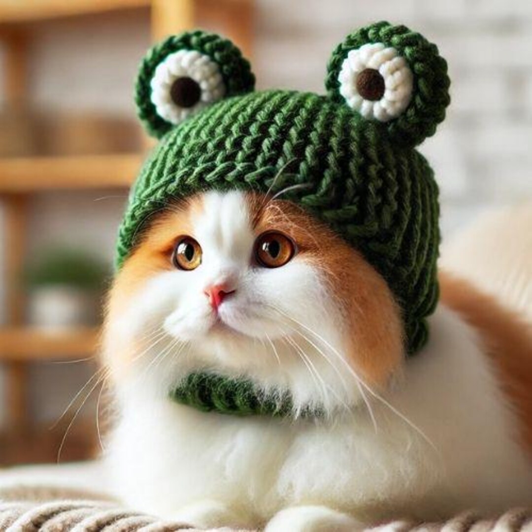 Balaclava With Ears for Cats and Small Dogs, Crochet Pattern PDF ...