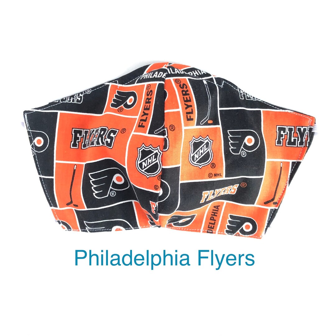 NHL Philadelphia Flyers Face Mask, Ice Hockey Cloth Masks, 3 Layer With ...