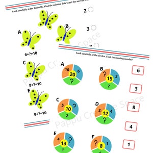 Maths Digital Printable Worksheets for Toddlers and Preschoolers ...