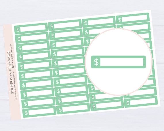 Dollar Sign Label Stickers 40 Stickers - Etsy