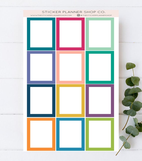 Full Box Planner Stickers Erin Condren Monthly Colors | Etsy