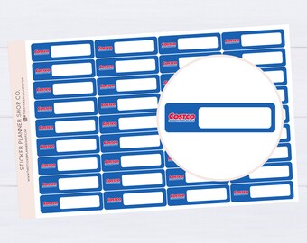 Costco Planner Stickers - Etsy