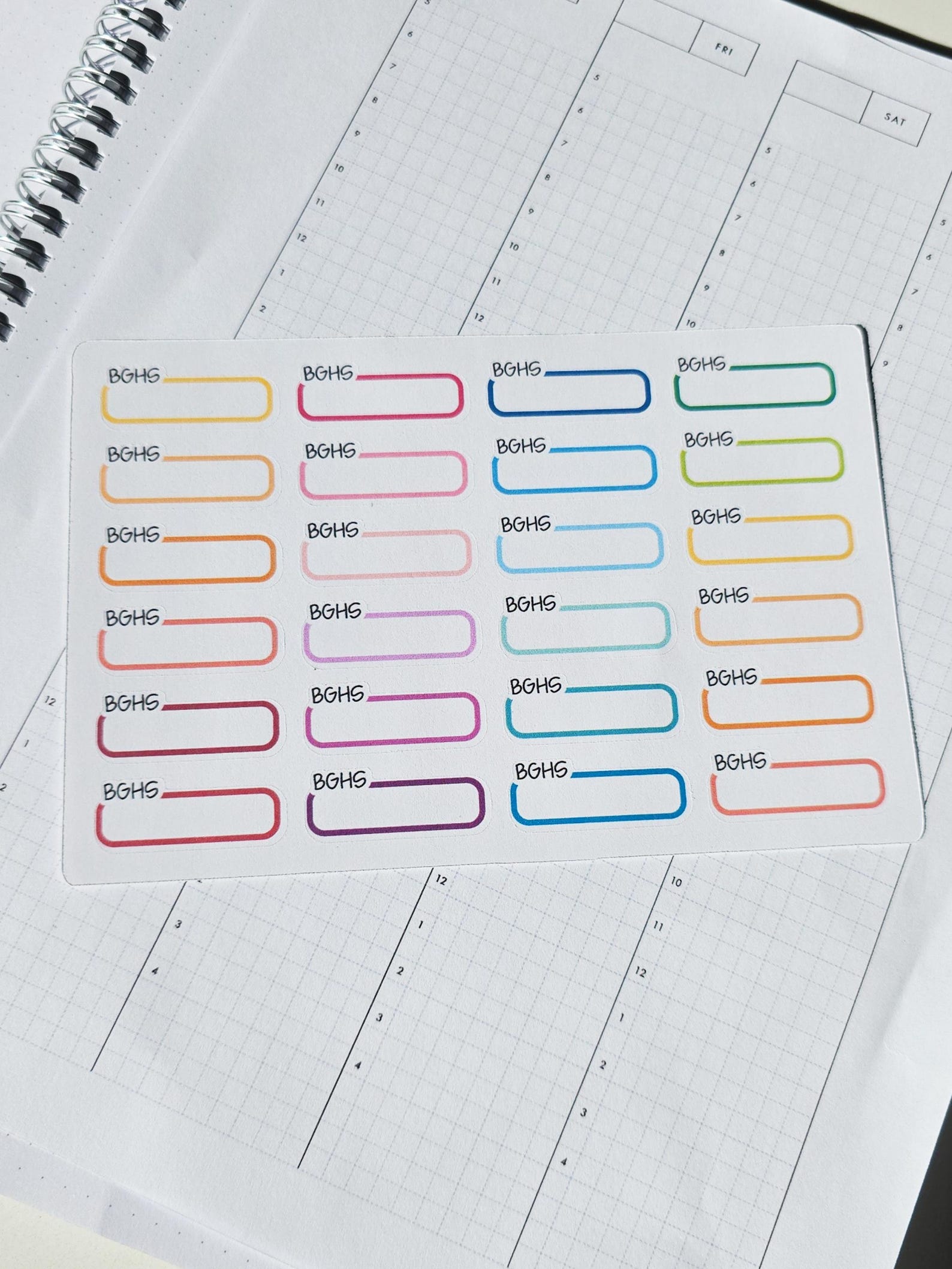 Custom Label Planner Stickers - Custom Sticker Sheet - 24 Stickers - I ...