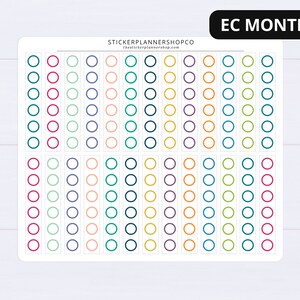 Circle Checklist Stickers - 26 Stickers - Etsy
