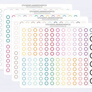 Circle Checklist Stickers - 26 Stickers - Etsy