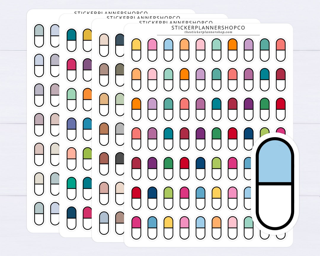 Pill Tracking Stickers - Etsy