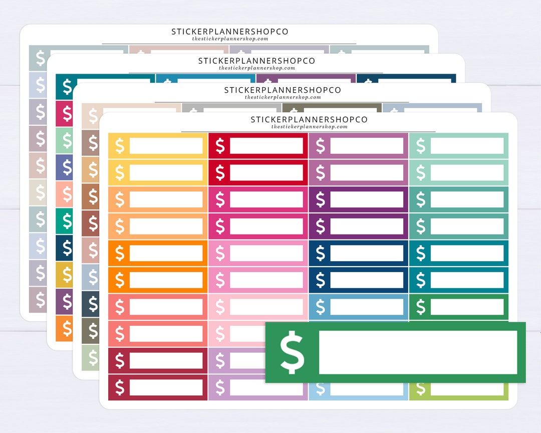 Dollar Sign Label Stickers- 40 Stickers - Etsy