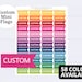 Custom Label Planner Stickers Custom Sticker Sheet 24 Stickers I Will ...