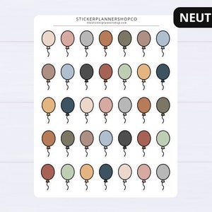 Balloon Planner Sticker - 45 Stickers - Etsy