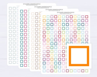 Checkbox Stickers for Planner - Etsy