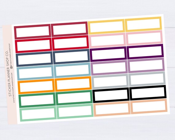 1 Hour Label Planner Stickers | Etsy
