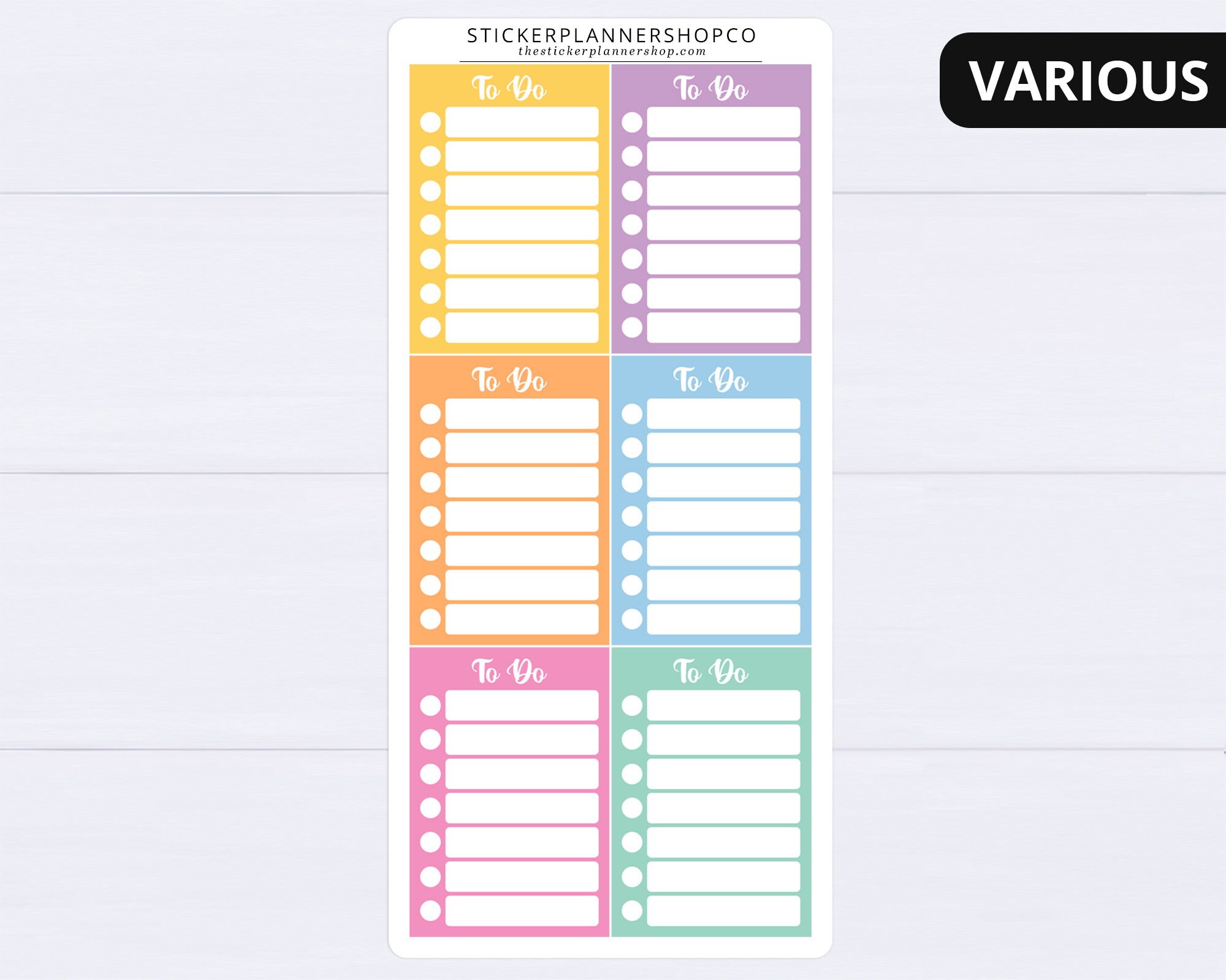 To Do Stackable Sidebar Tracker Stickers - Month Habit Track Stickers ...