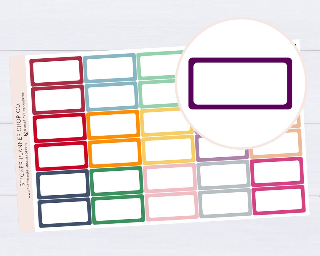 Emily Ley Half Box Planner Label Stickers - 1 Sheet - 30 Stickers - Etsy