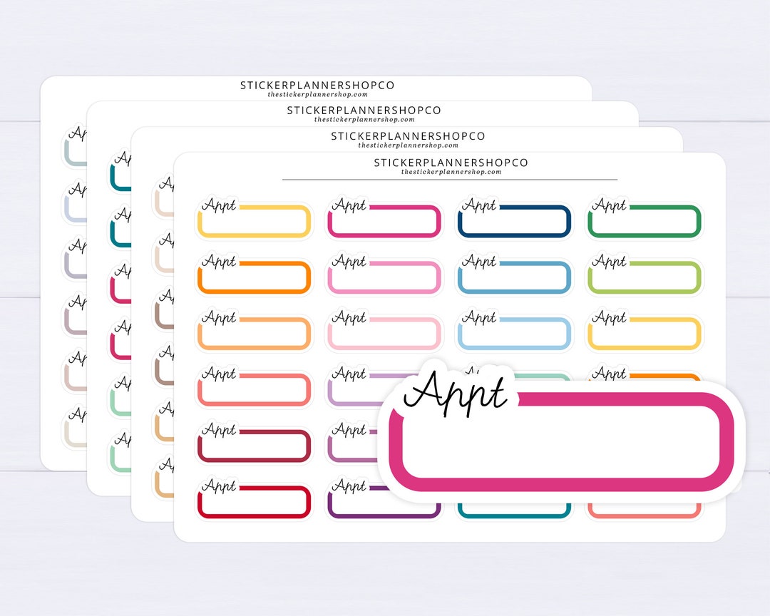 Appointment Script Stickers - 24 Stickers - Etsy