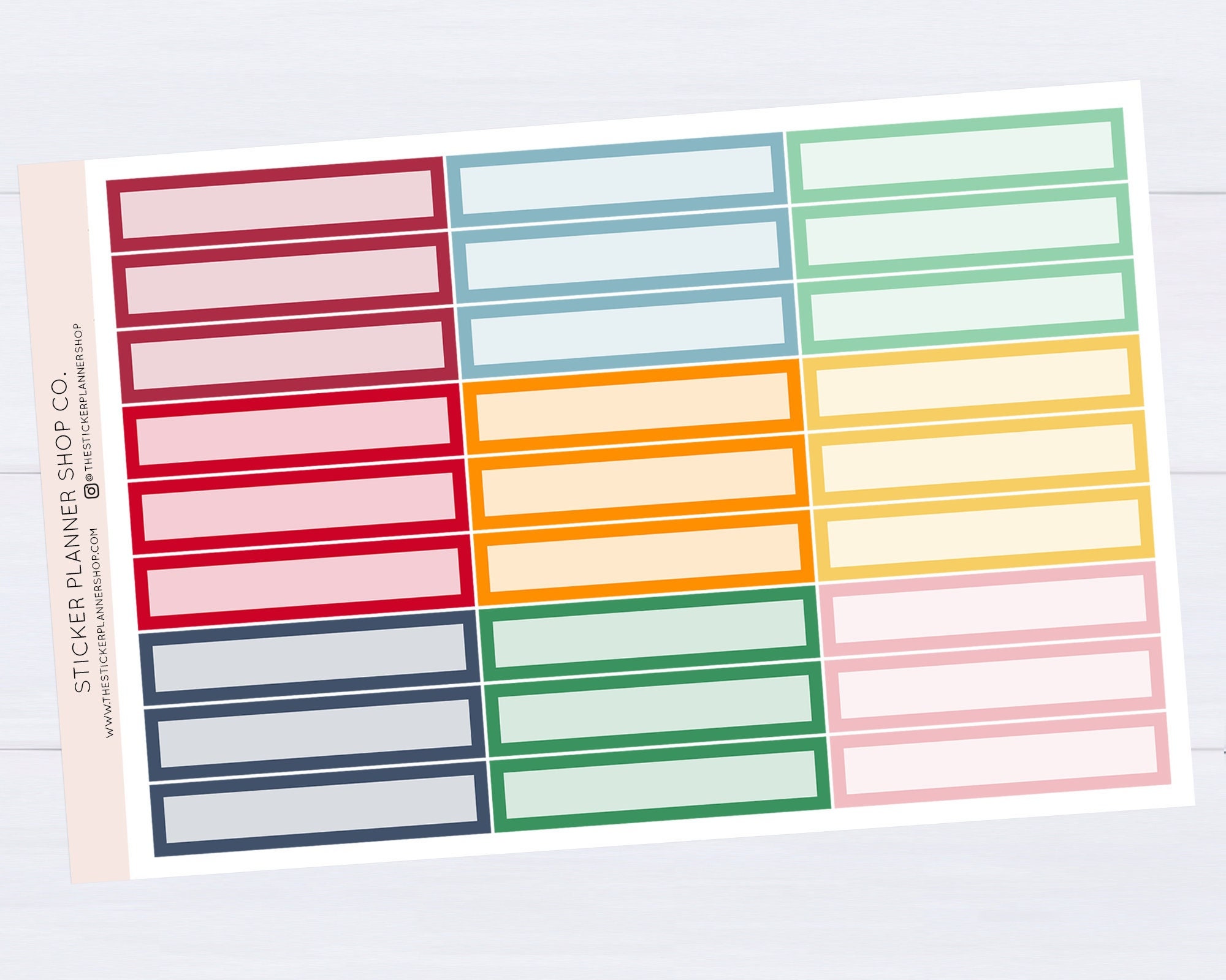 Teacher Planner Label Stickers 1 Sheet 27 Stickers | Etsy