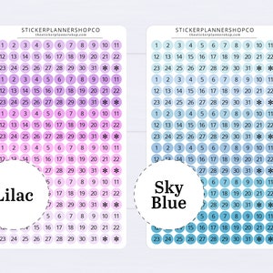 Date Dot Planner Stickers - Date Dot Sticker - Date Stickers - Happy ...