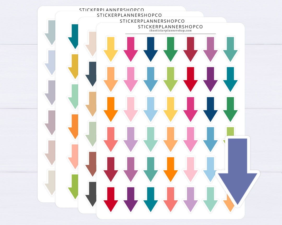 Arrow Planner Stickers - 42 Stickers - Etsy
