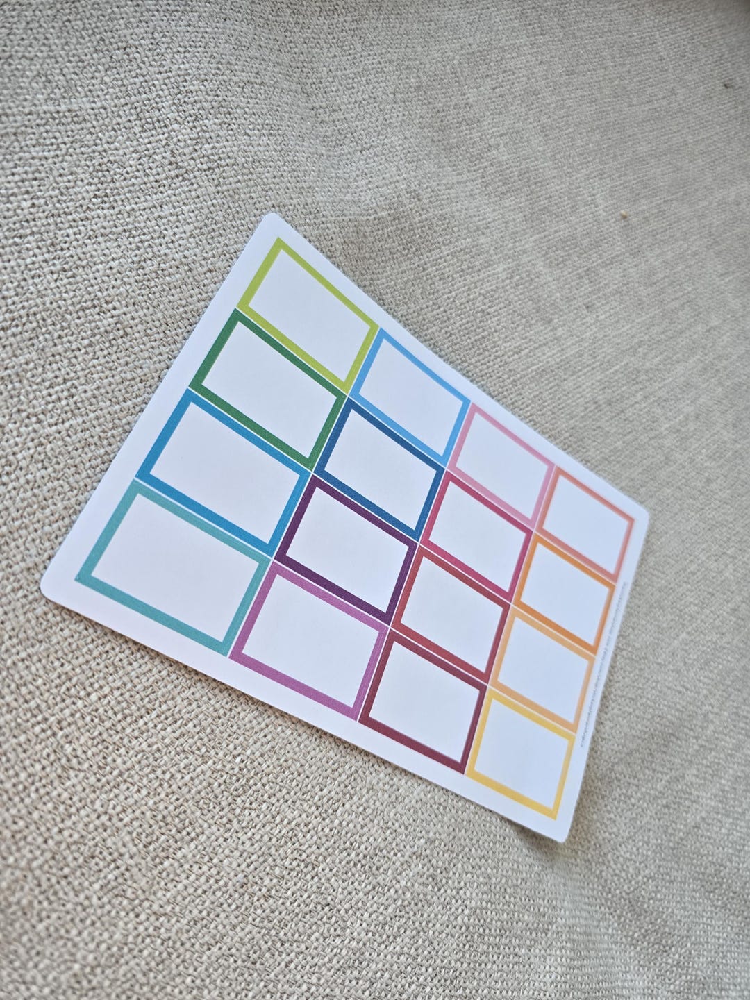 Half Box Planner Stickers - 16 Stickers - Erin Condren Planner Sticker ...