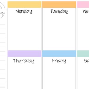 Transparent Days of the Week Sticker 77 Stickers - Etsy