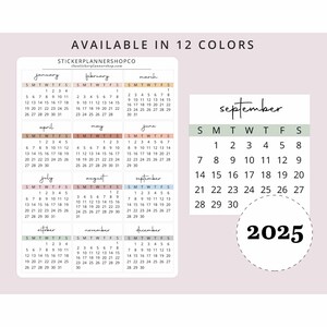 Mini Calendar - Etsy