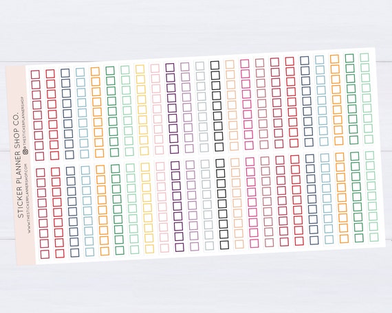 Checklist Planner Stickers 46 Stickers EC Vertical Planner | Etsy