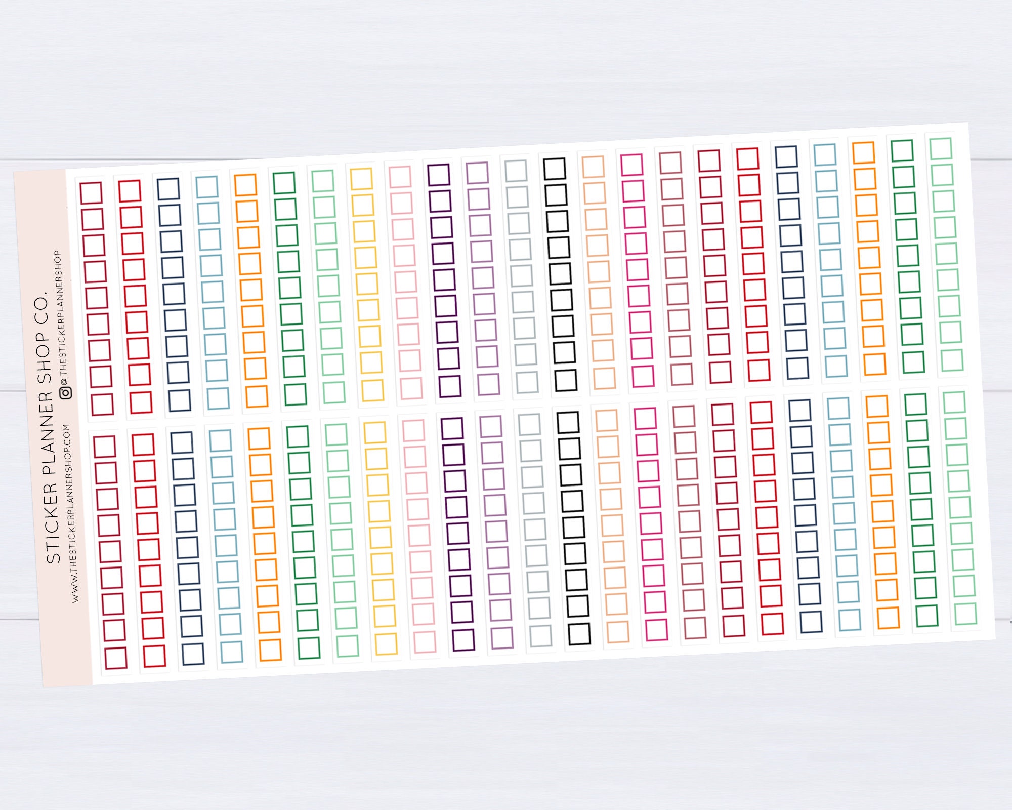 Checklist Planner Stickers 46 Stickers EC Vertical Planner | Etsy