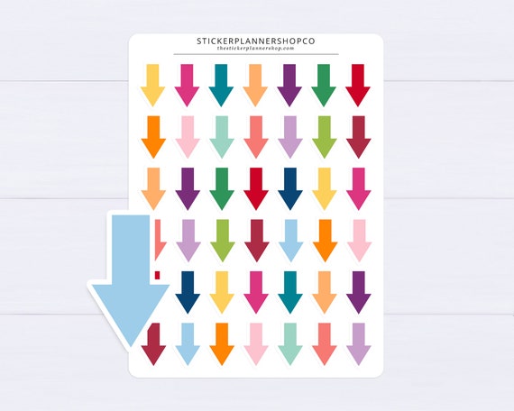 Arrow Planner Stickers 42 Stickers - Etsy