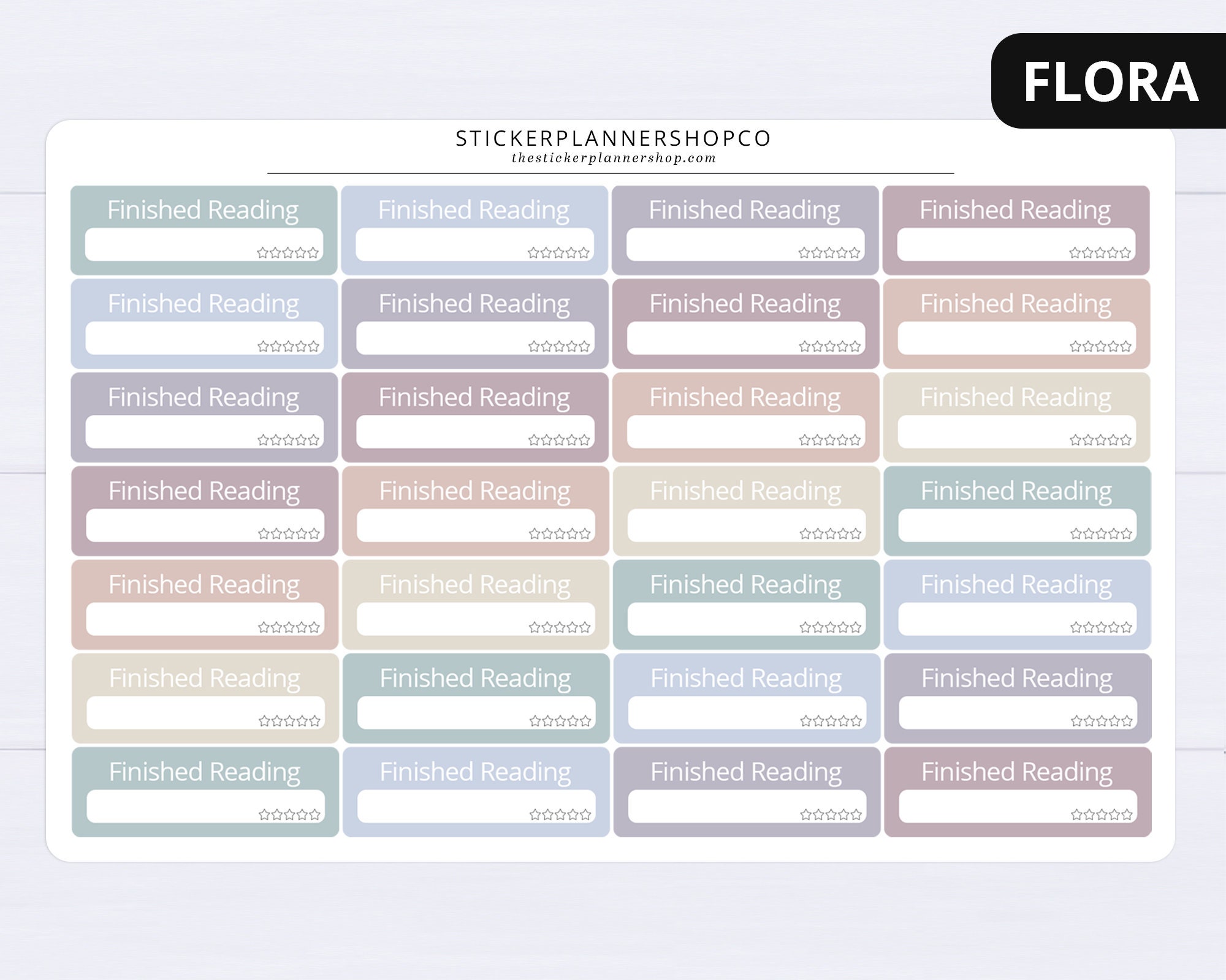 Finished Reading Stickers 32 Stickers - Etsy