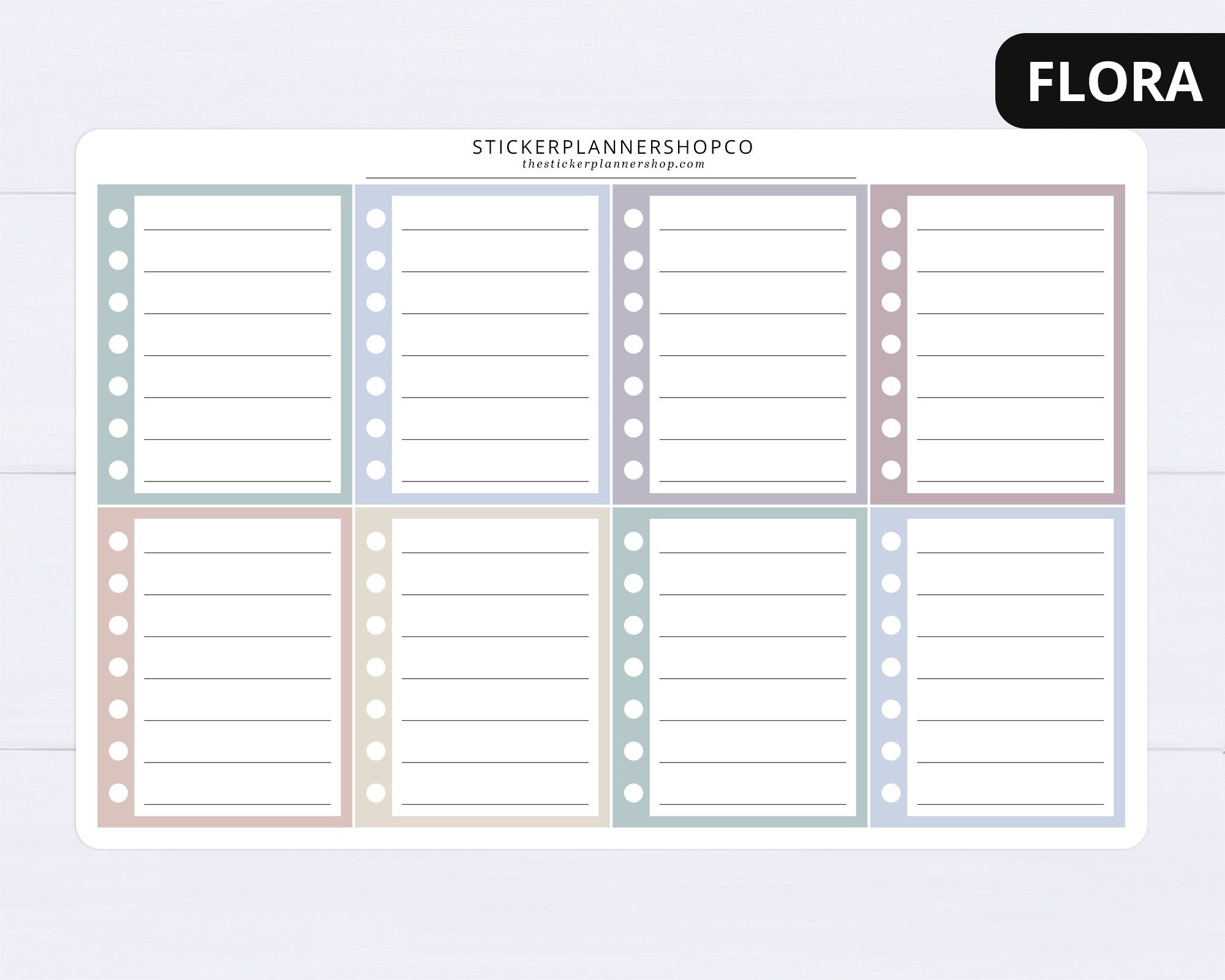 Full Lined Checklist Box Stickers - Etsy