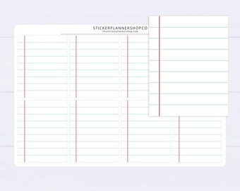 100 Colors Notebook Clipart Set, Full Box Blank Page Planner Sticker ...