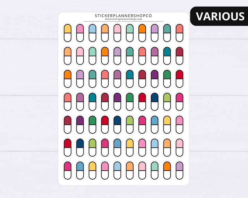 Pill Tracking Stickers - Etsy