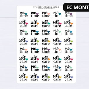 Me Time Self Care Stickers - 40 Stickers - Etsy