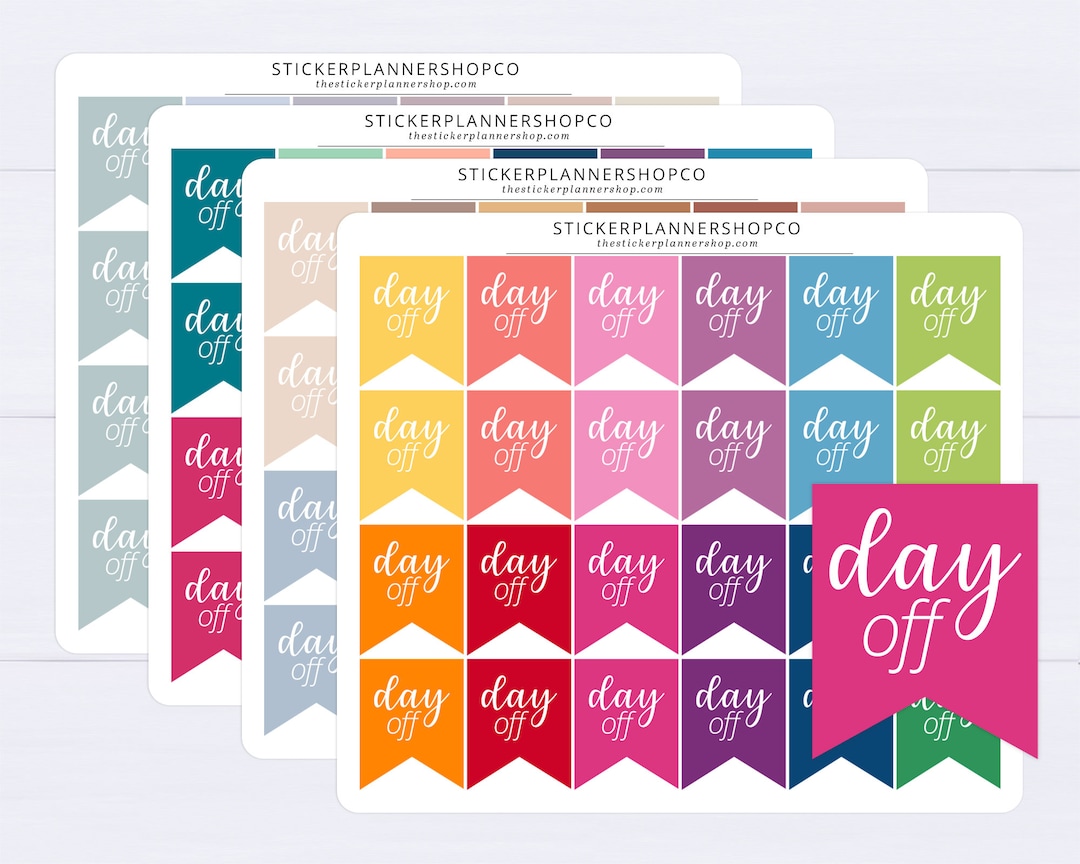 Flag Day off Planner Sticker 24 Stickers - Etsy