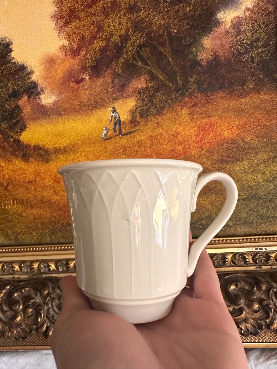 Homer Laughlin Gothic Ivory/cream Set of 4 Coffee Cups - Etsy