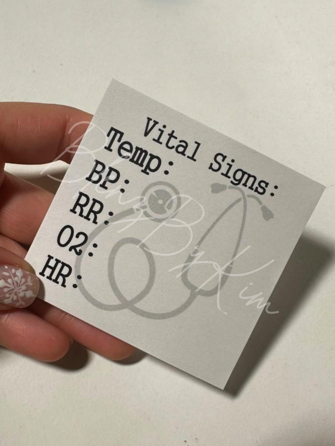 Vital Signs Sticky Notes- Simple Design - Etsy