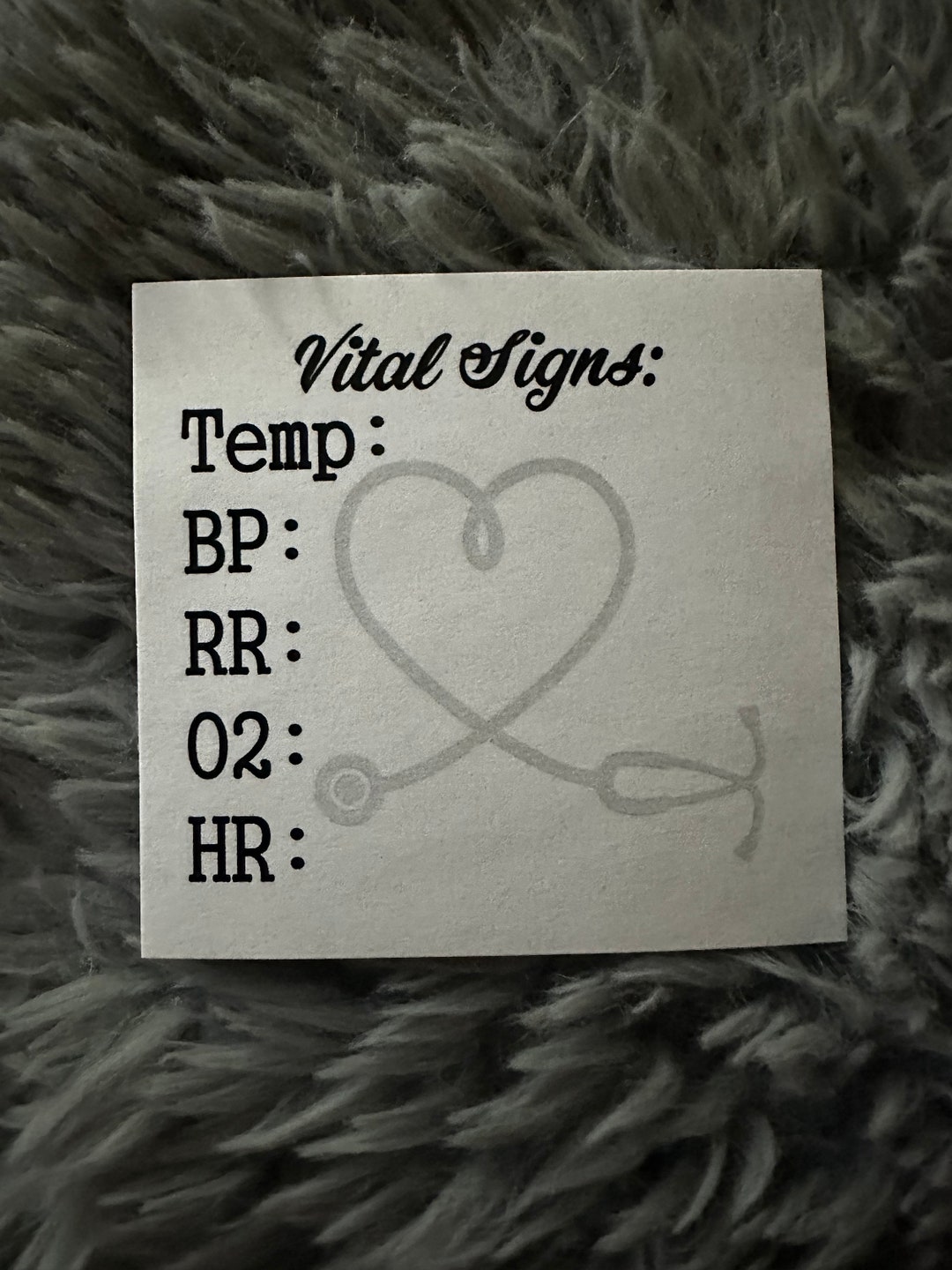 Vital Signs Sticky Notes - Etsy