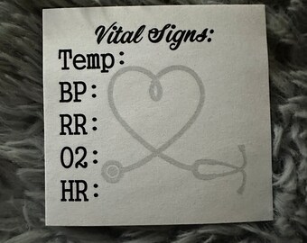 NICU Vital Signs Sticky Notes - Etsy