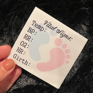 NICU Vital Signs Sticky Notes - Etsy