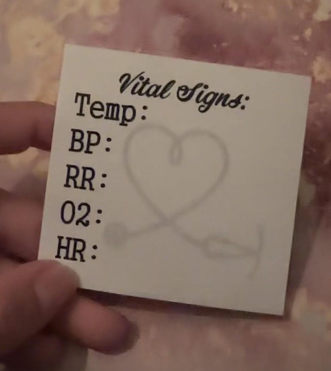 Vital Signs Sticky Notes - Etsy