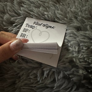 Vital Signs Sticky Notes - Etsy