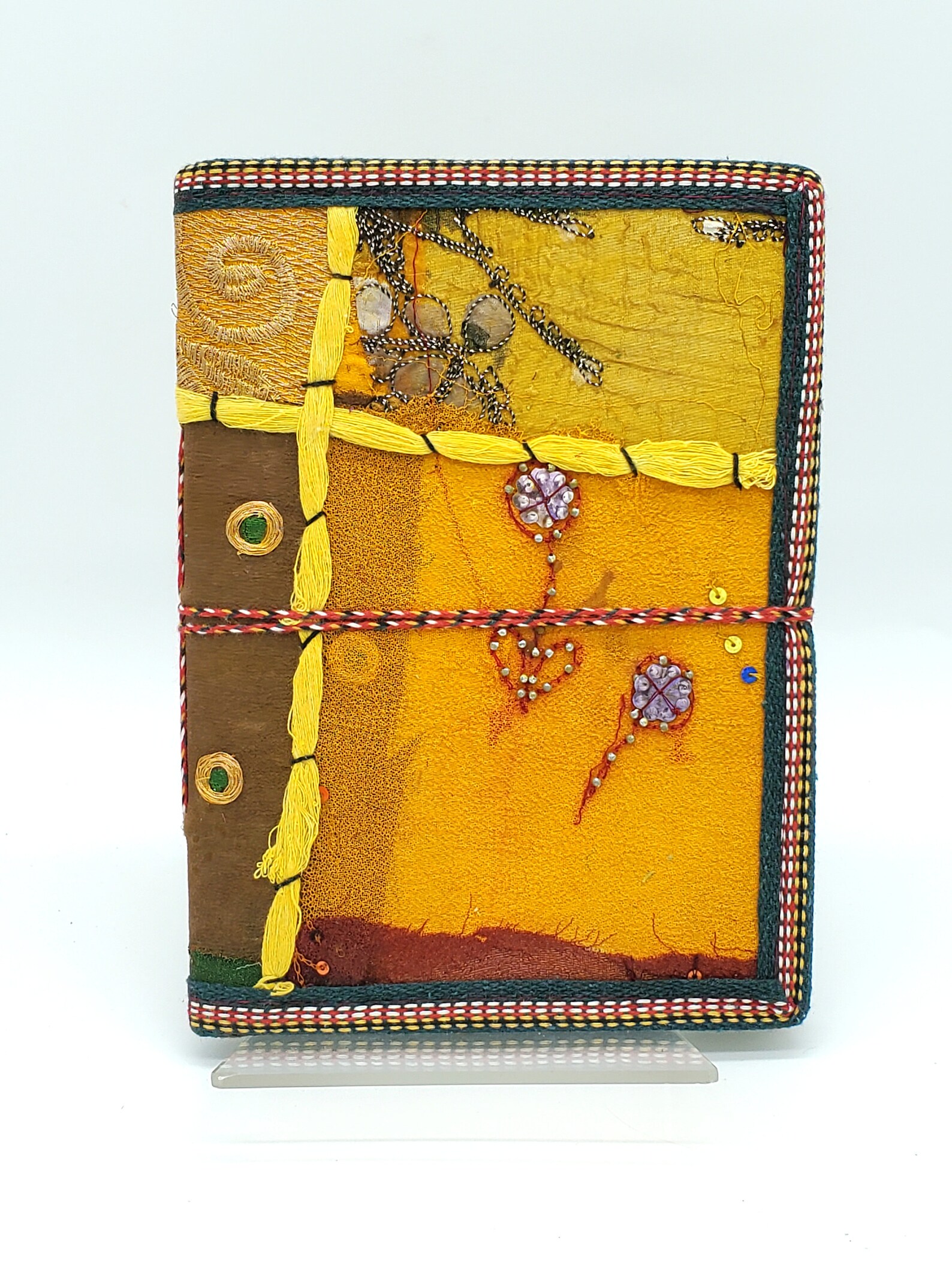Tree Free Journal Sustainable Patchwork Upcycled Embroidered Fabric ...