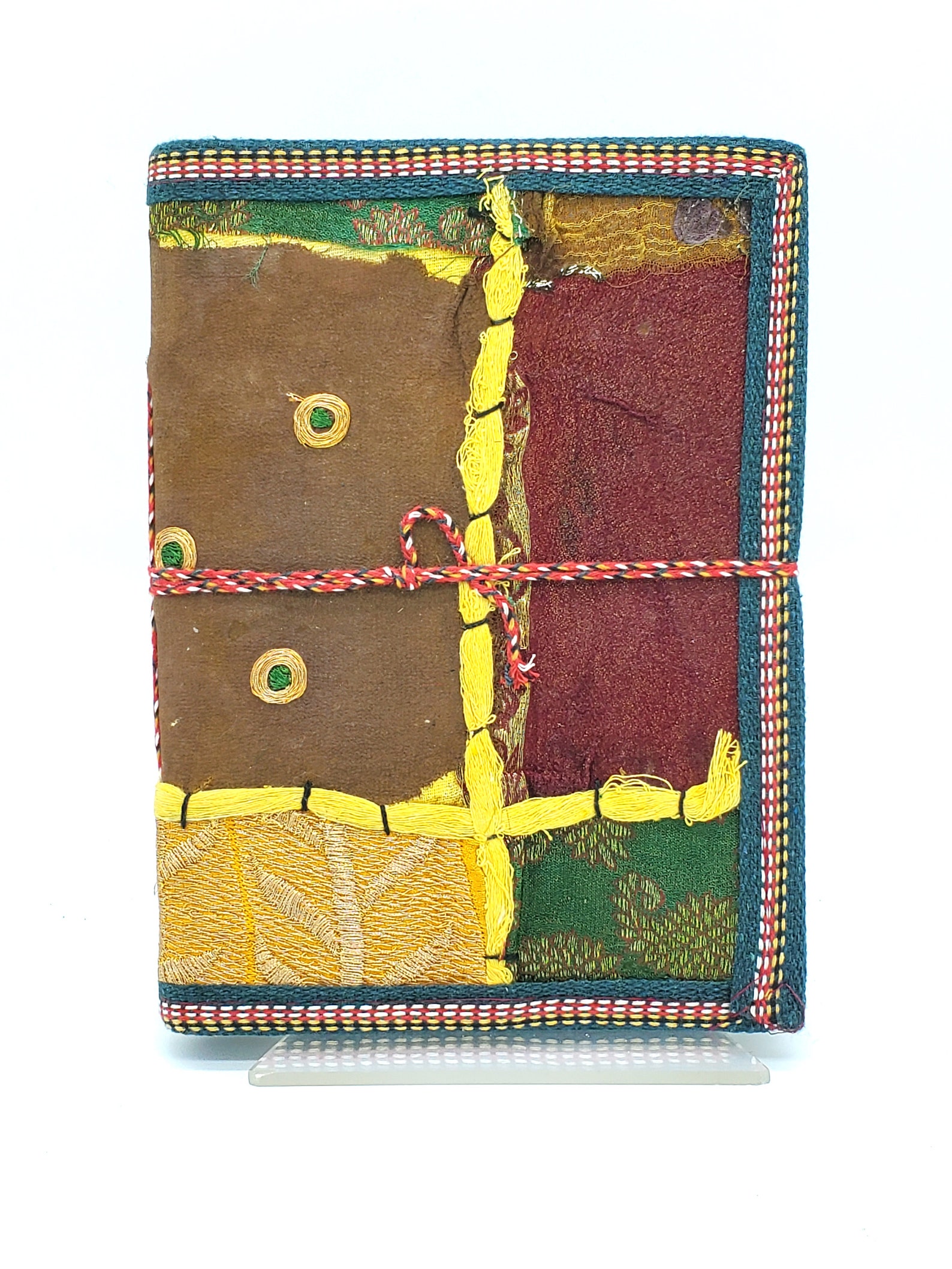 Tree Free Journal Sustainable Patchwork Upcycled Embroidered Fabric ...