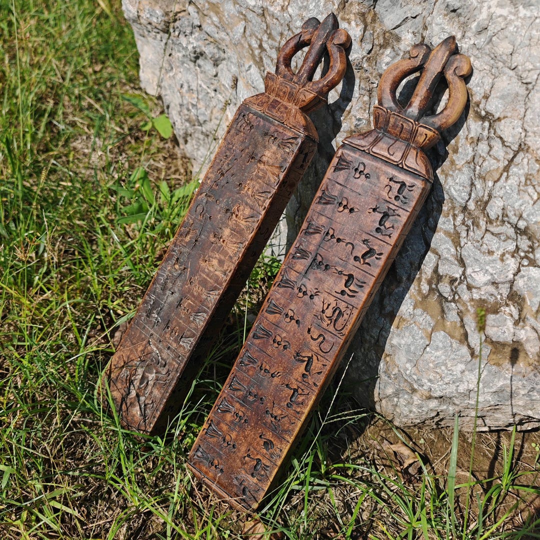 Gandhanra Antique Tibetan Buddhist Zanpar Wooden Mold Stick,dharma ...