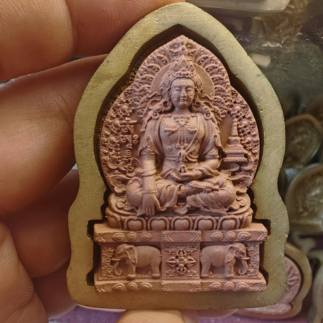 Akshobhya Enthroned Tsa Tsa Mold - 5cm Height: Tibetan Buddha Statue ...