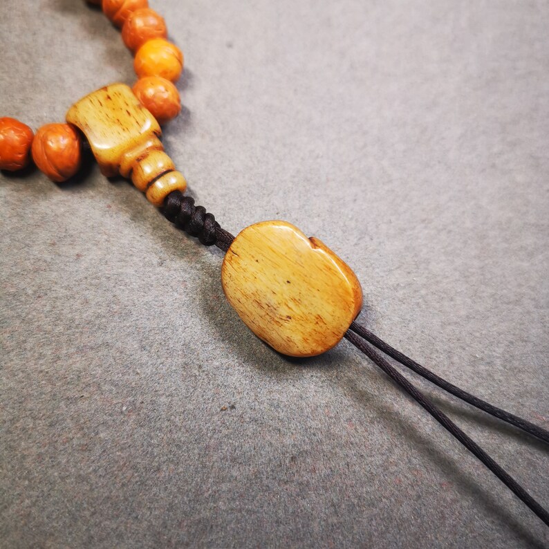 Gandhanra Handmade Tibetan Pendant Bead,bone Carved Spacer Bead for ...