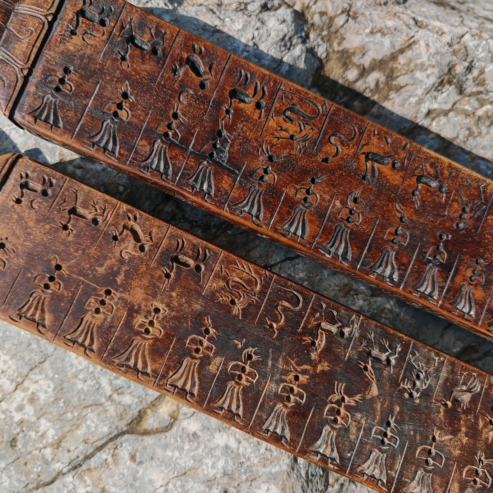 Gandhanra Antique Tibetan Buddhist Zanpar Wooden Mold Stick,dharma ...