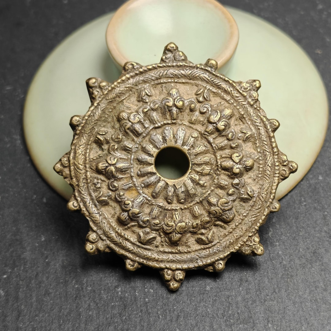 Vintage Prayer Wheel,dharma Chakra,mandala Pendant,gandhanra Tibetan ...