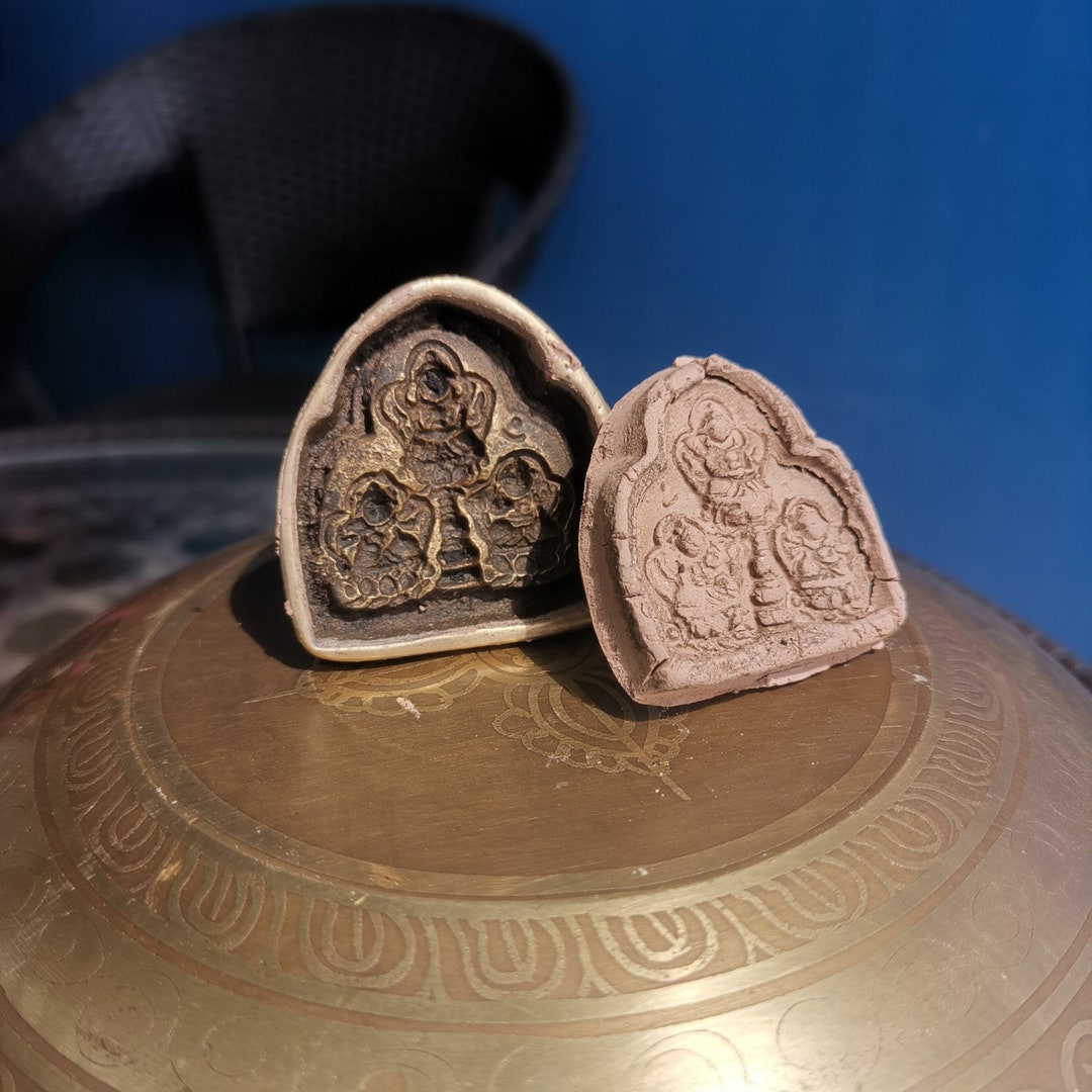 Vintage 3 Long-life Deities Tsa Tsa Mold (amitayus,ushnisha-vijaya ...