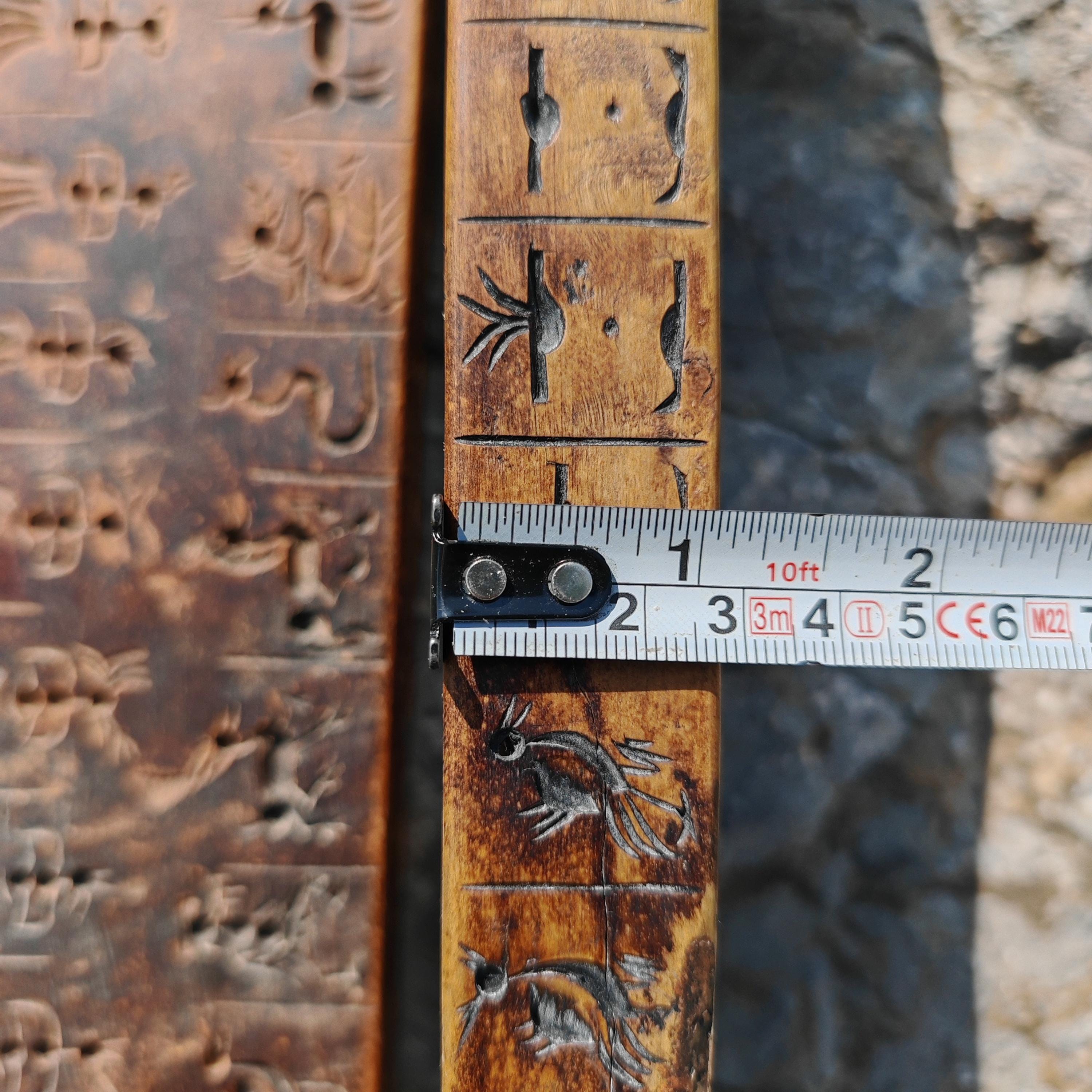 Gandhanra Antique Tibetan Buddhist Zanpar Wooden Mold Stick,dharma ...